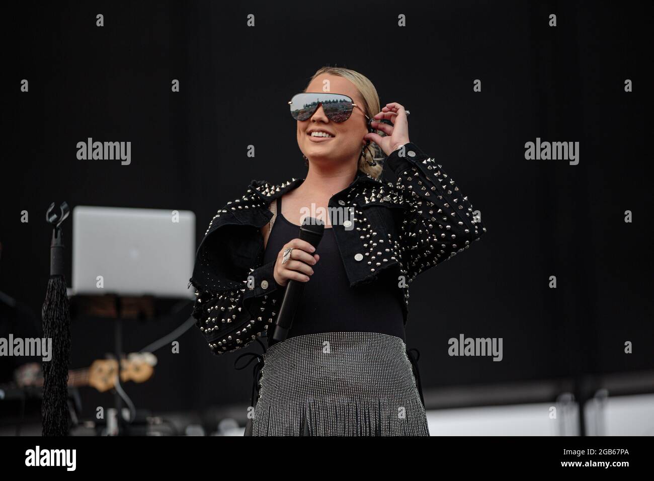 SInger Gabby Barrett performs during day three of the Watershed Music ...