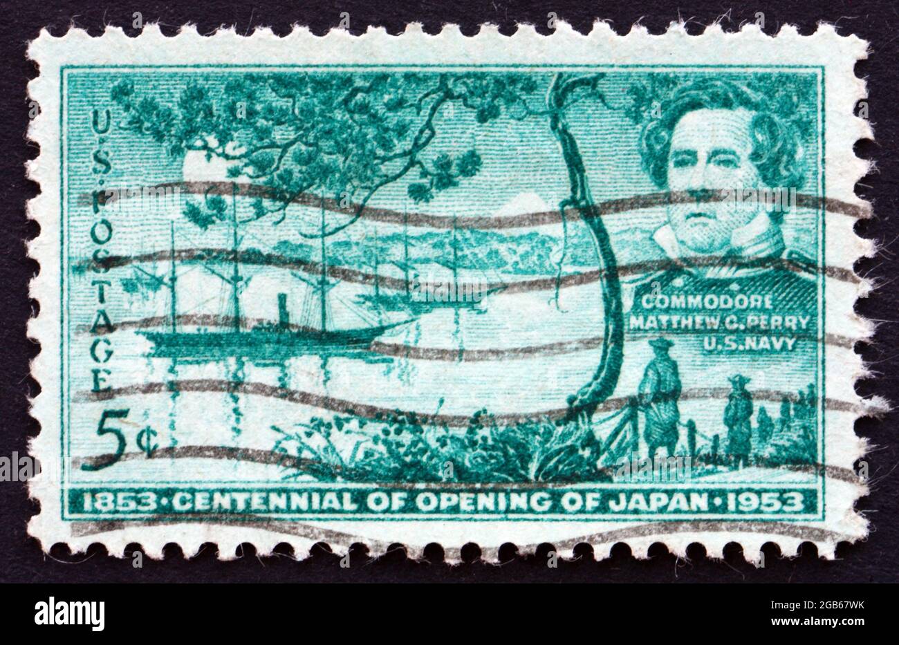 UNITED STATES OF AMERICA - CIRCA 1953: a stamp printed in the USA shows ...