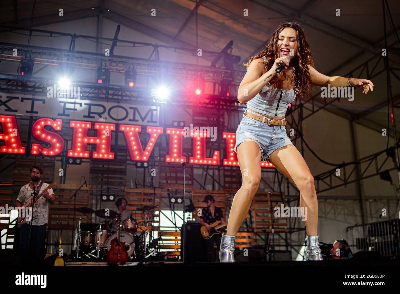 SInger Kylie Morgan performs on the Next From Nashville stage during ...