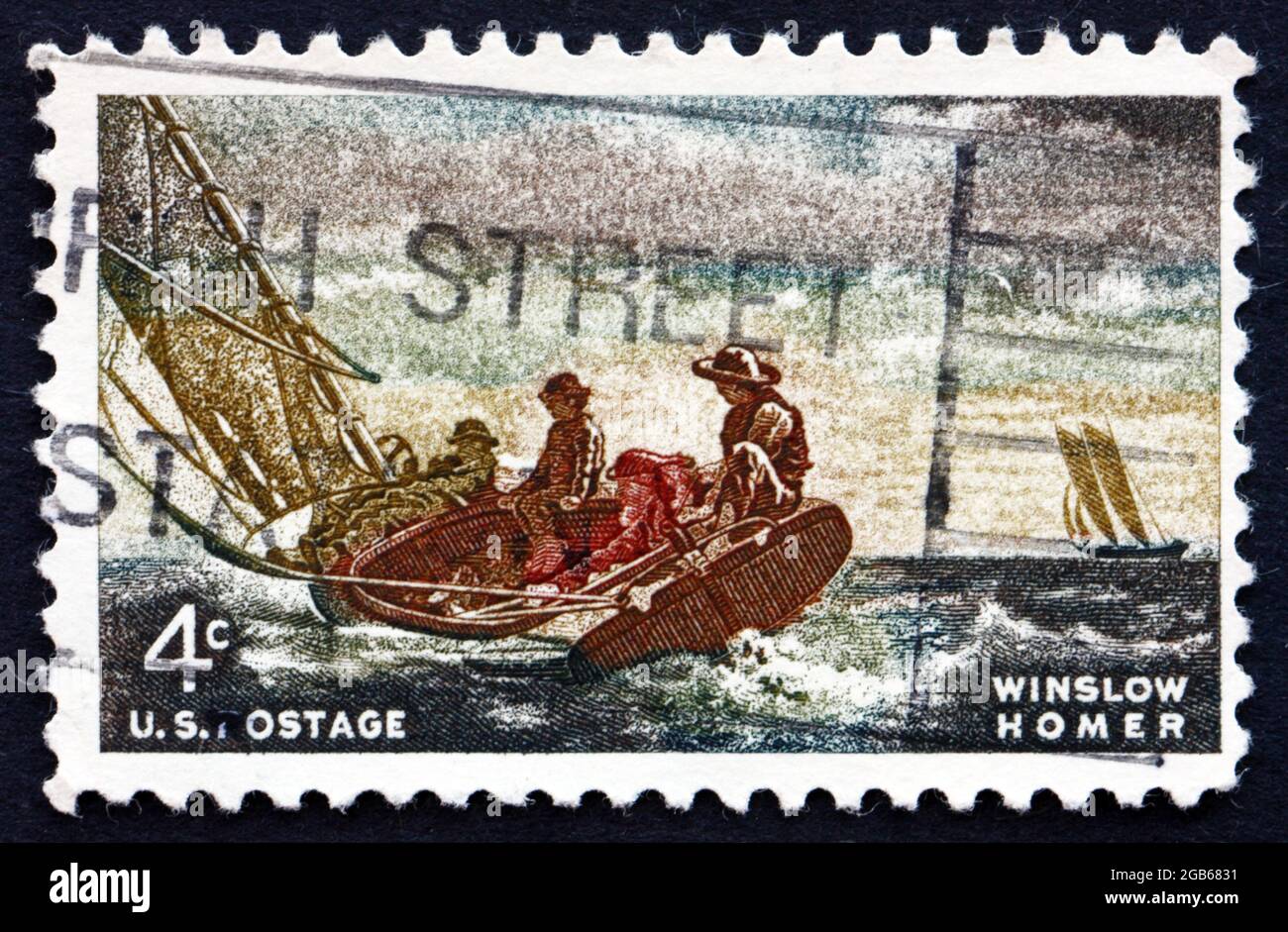 UNITED STATES OF AMERICA - CIRCA 1962: a stamp printed in the USA shows ...
