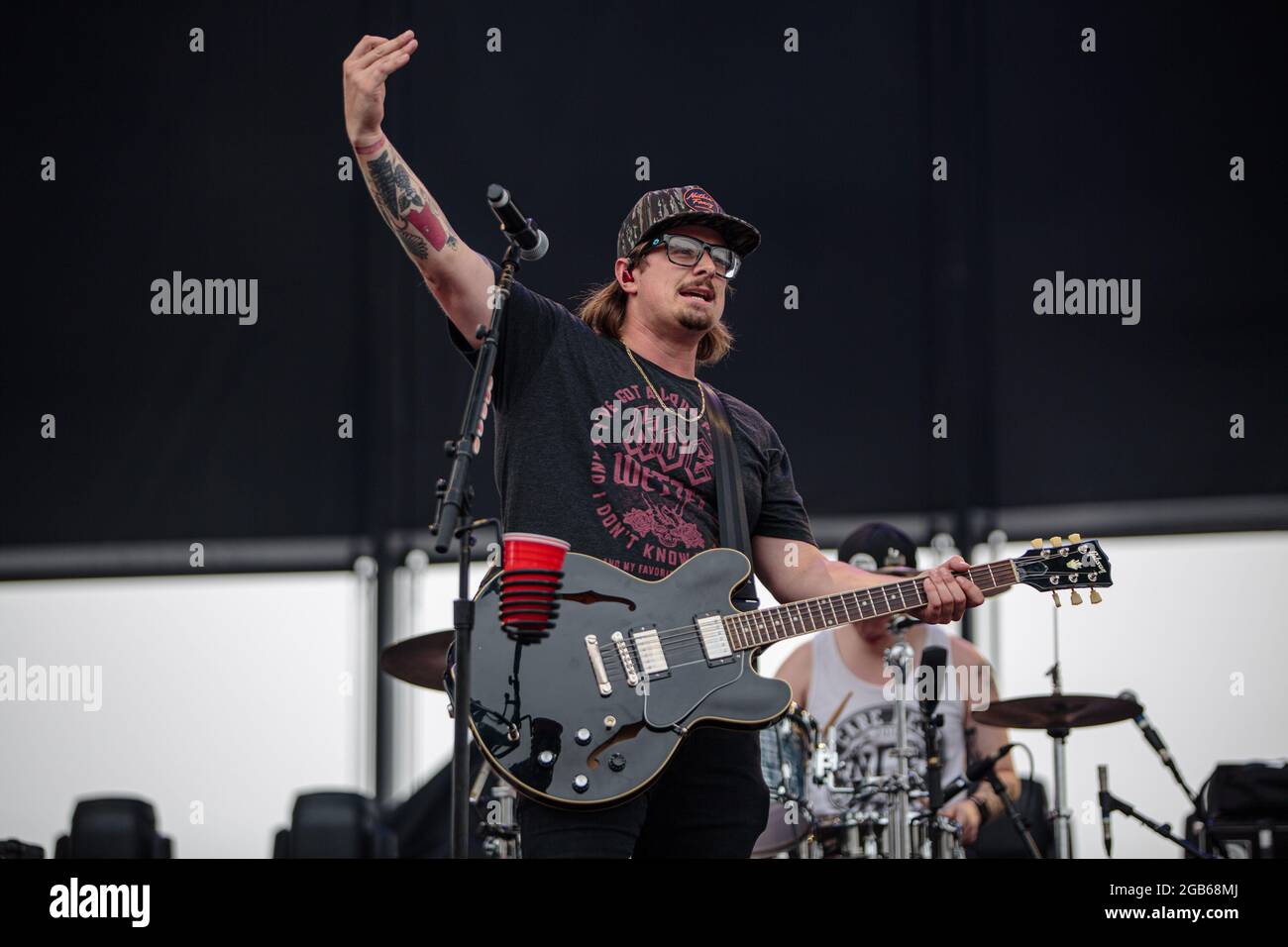 SInger Hardy performs during day three of the Watershed Music Festival ...