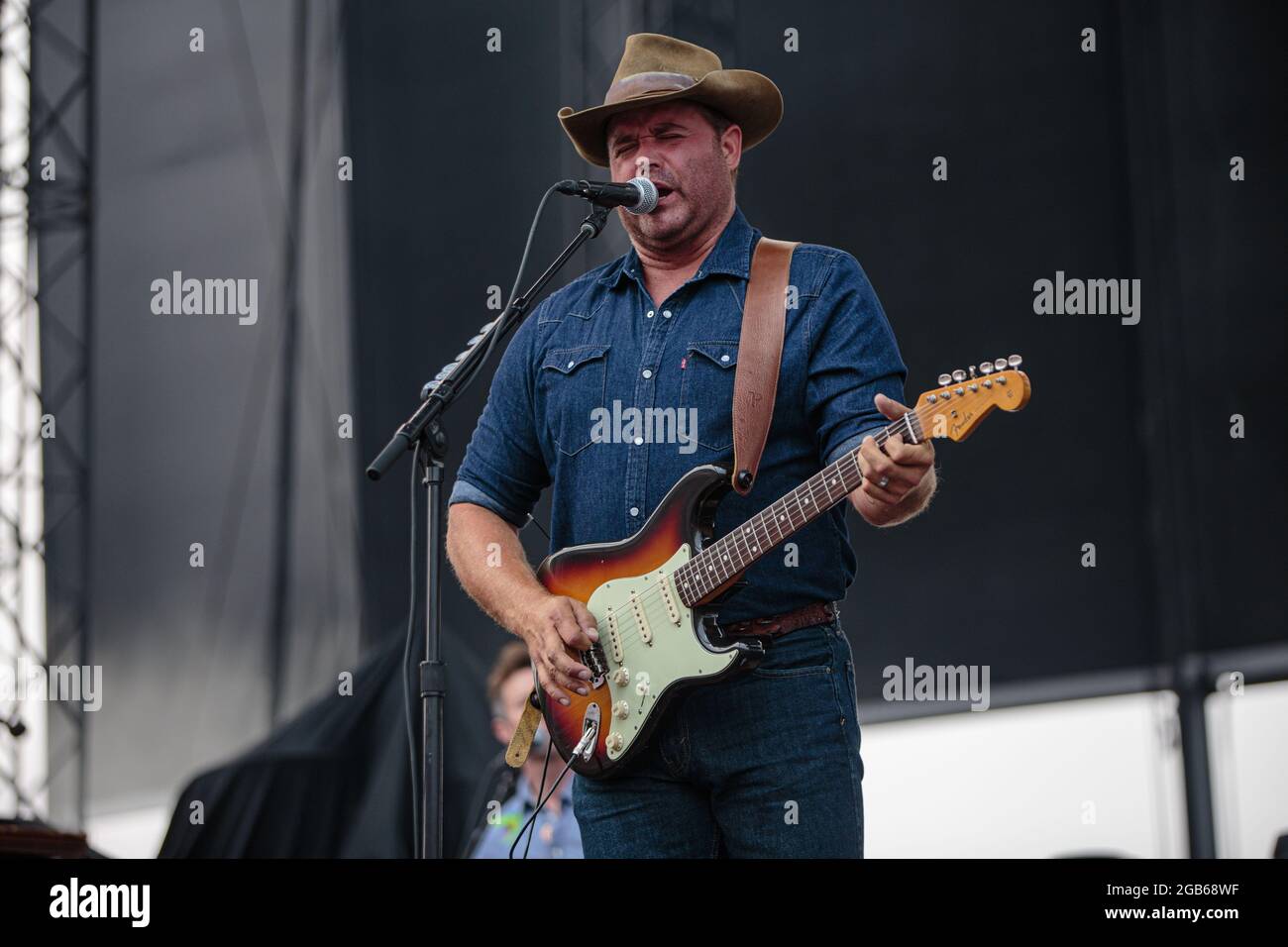 George, USA. 01st Aug, 2021. SInger Randy Houser performs during day ...