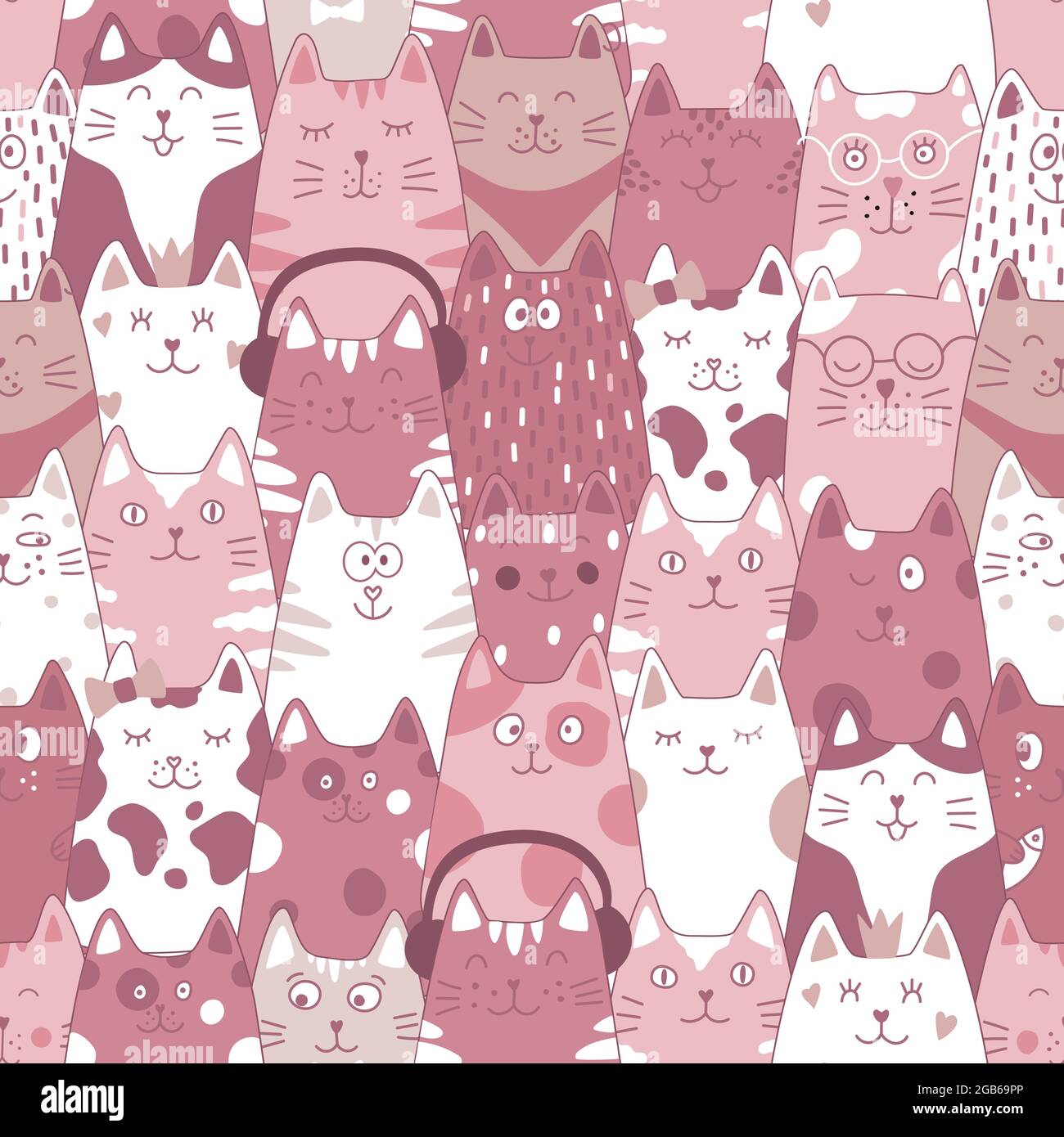 Cat Pattern Desktop Wallpaper