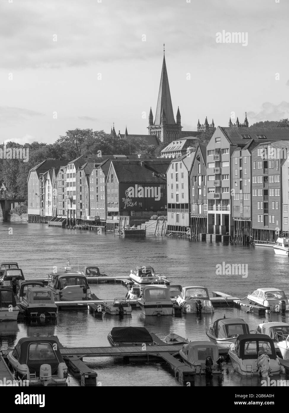 Trondheim tower Black and White Stock Photos & Images - Alamy