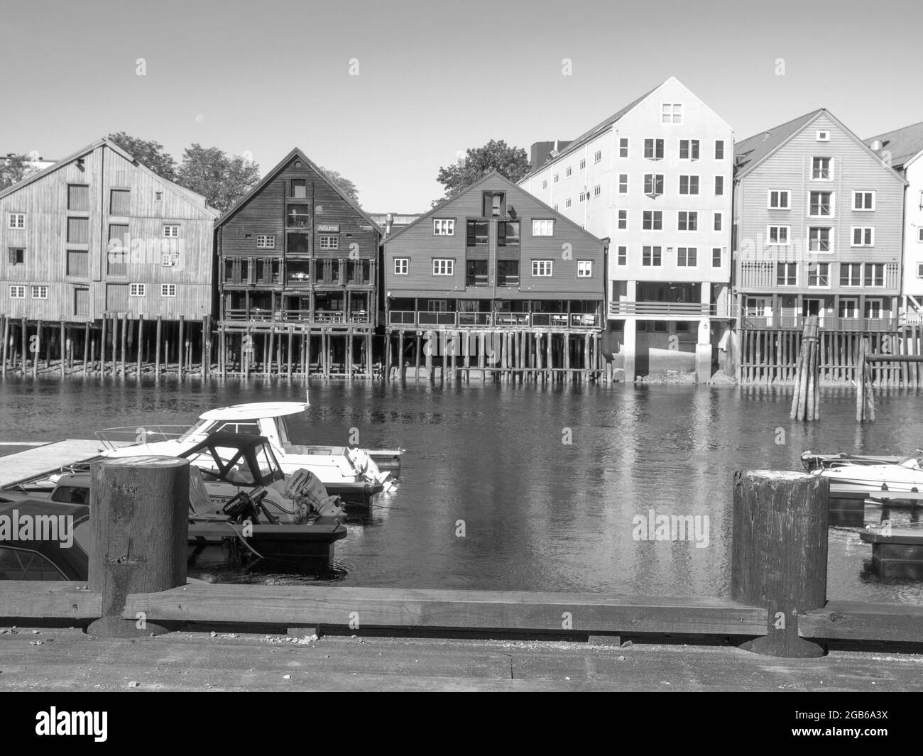 Trondheim tower Black and White Stock Photos & Images - Alamy