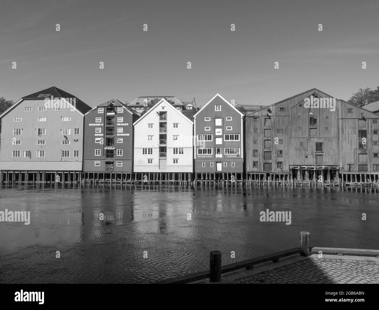 Trondheim tower Black and White Stock Photos & Images - Alamy