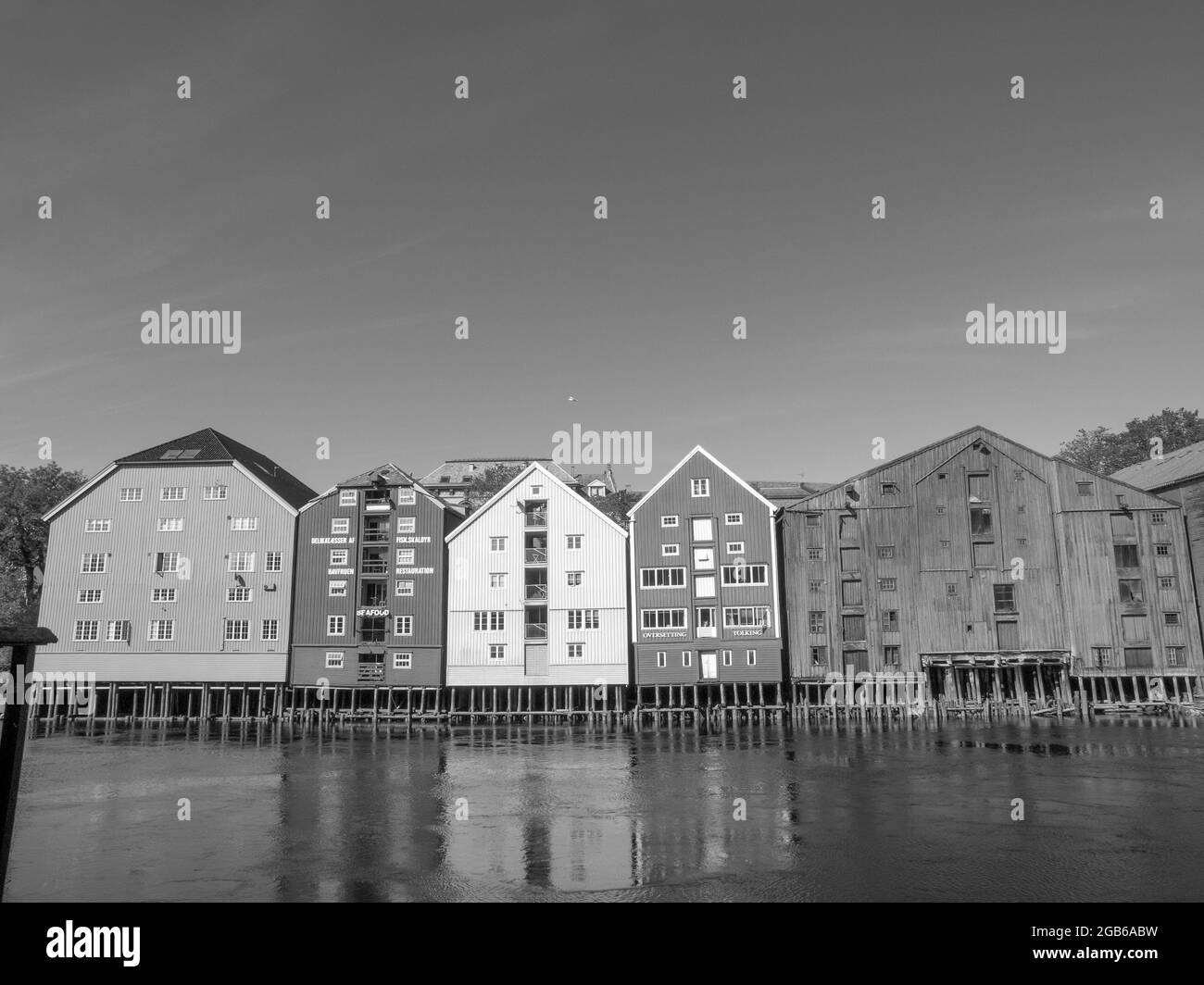 Trondheim tower Black and White Stock Photos & Images - Alamy