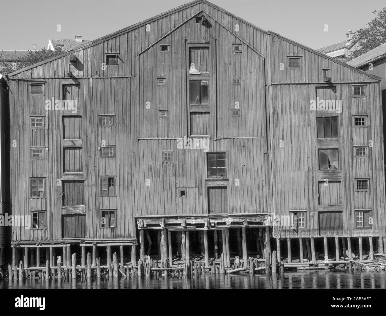 Trondheim tower Black and White Stock Photos & Images - Alamy