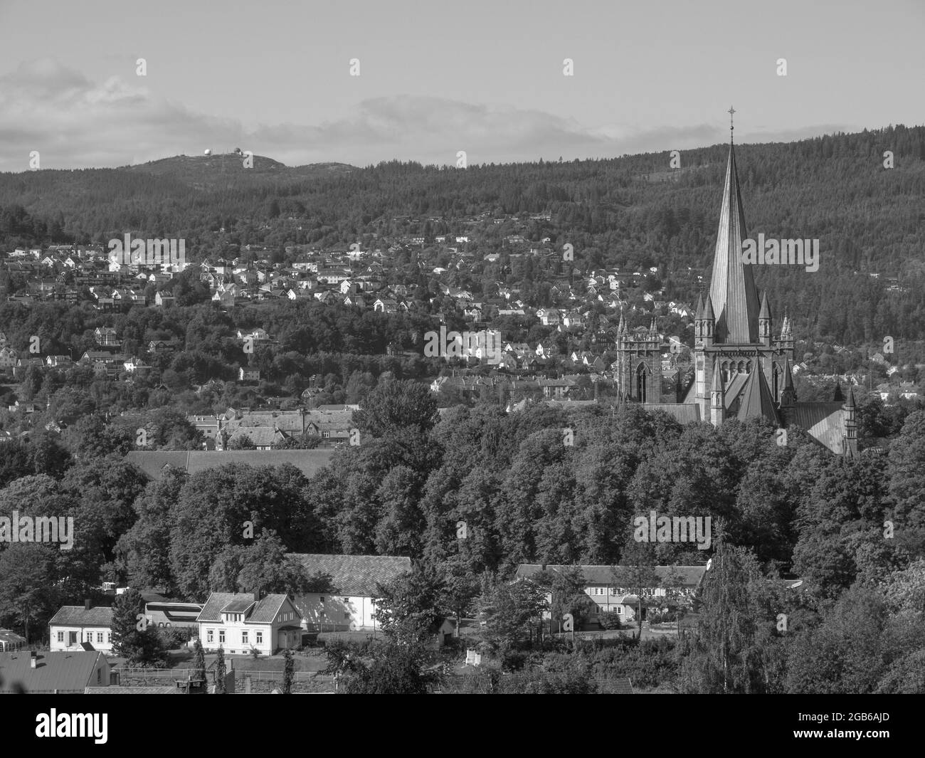 Trondheim tower Black and White Stock Photos & Images - Alamy