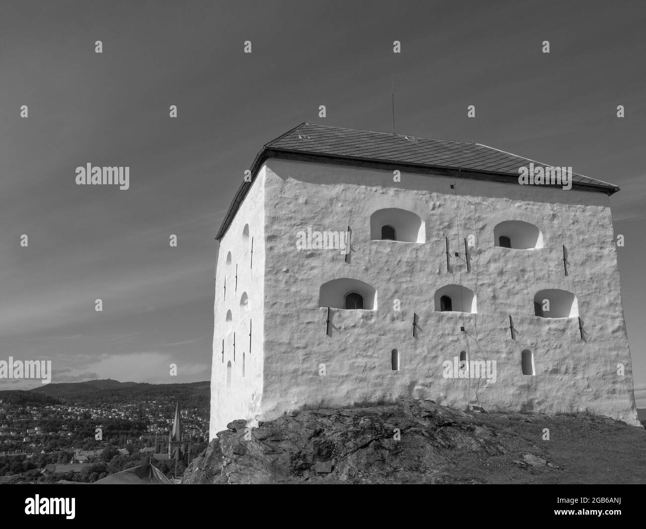 Trondheim tower Black and White Stock Photos & Images - Alamy