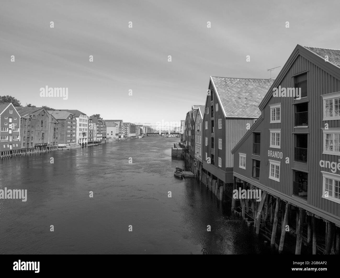 Trondheim tower Black and White Stock Photos & Images - Alamy