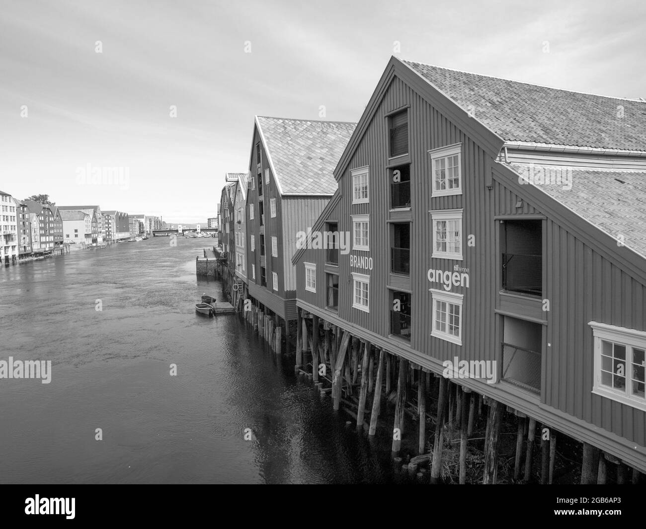 Trondheim tower Black and White Stock Photos & Images - Alamy