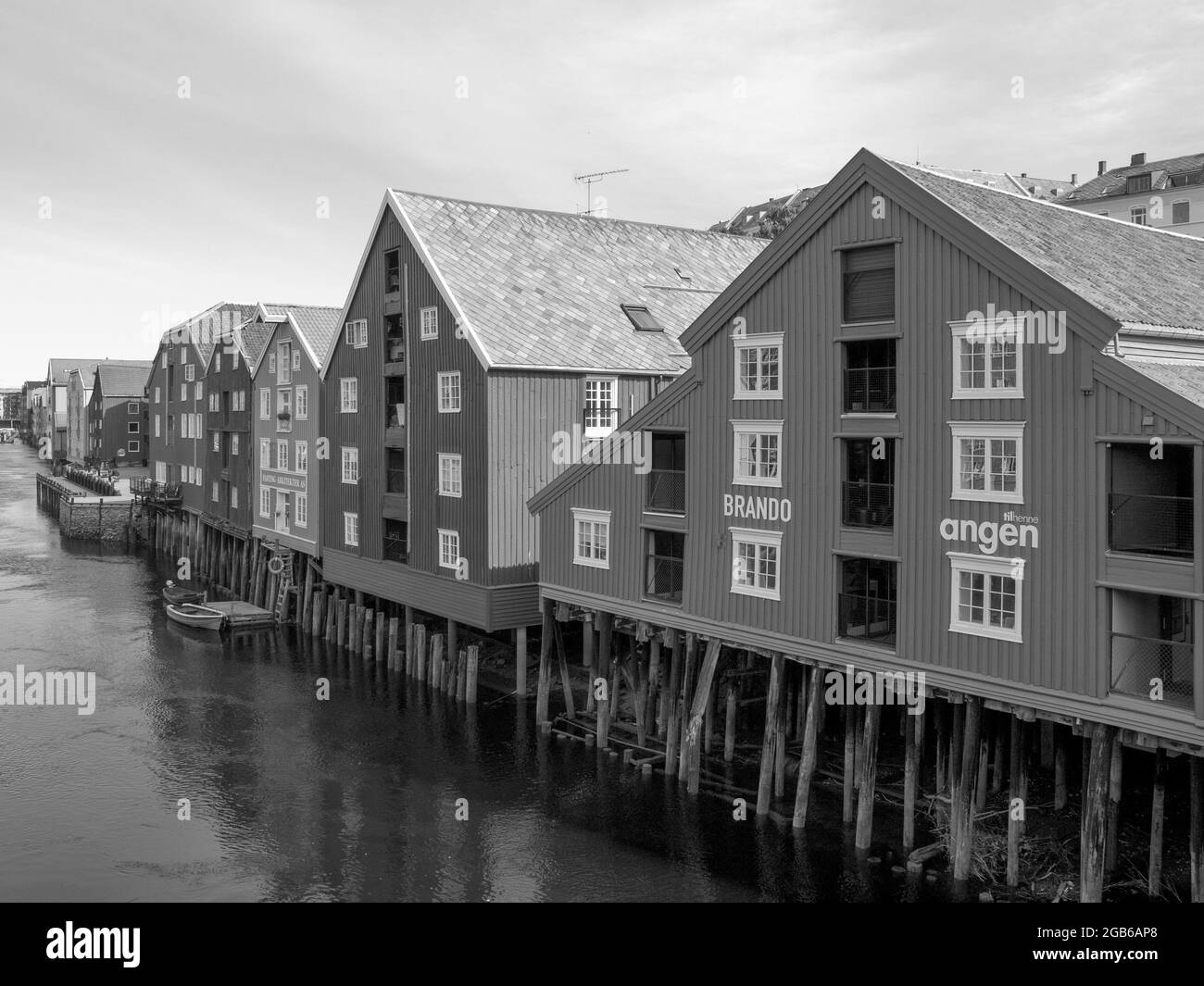Trondheim tower Black and White Stock Photos & Images - Alamy