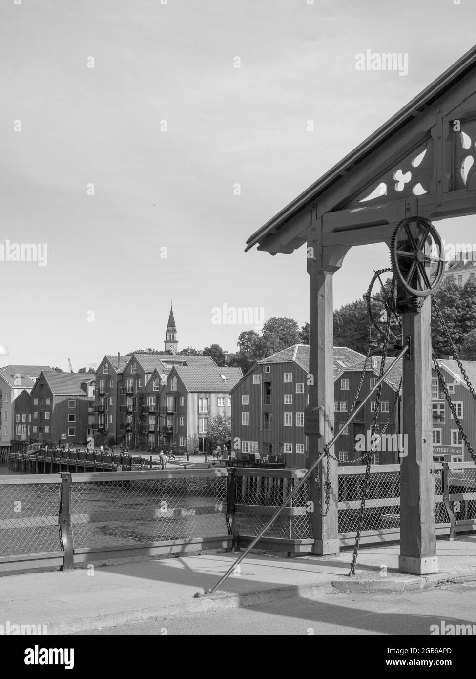Trondheim tower Black and White Stock Photos & Images - Alamy