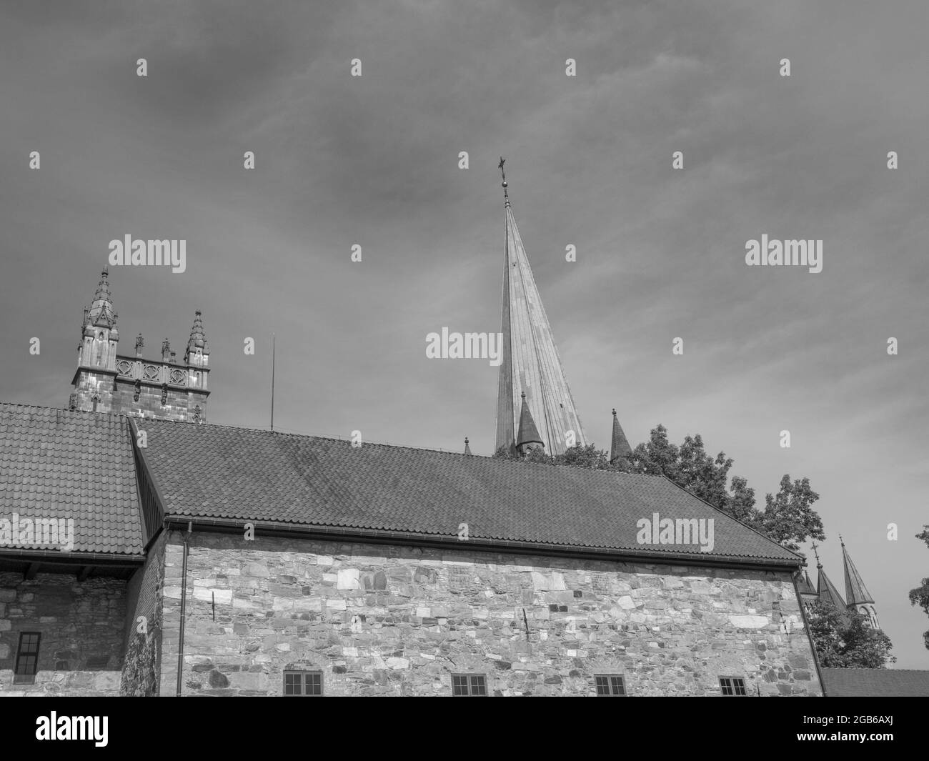 Trondheim tower Black and White Stock Photos & Images - Alamy