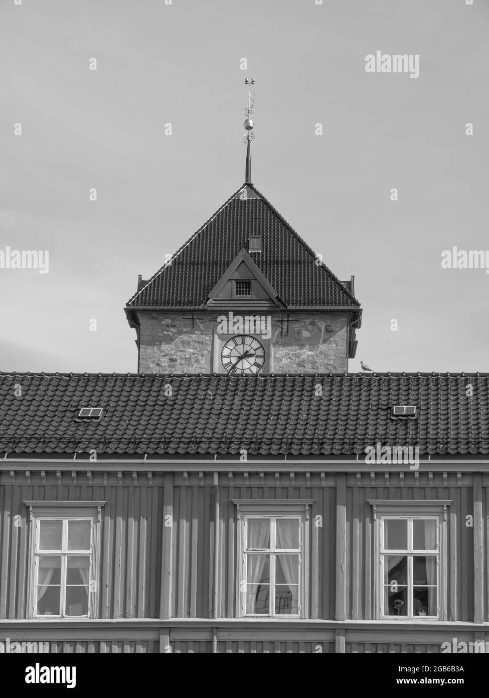 Trondheim tower Black and White Stock Photos & Images - Alamy