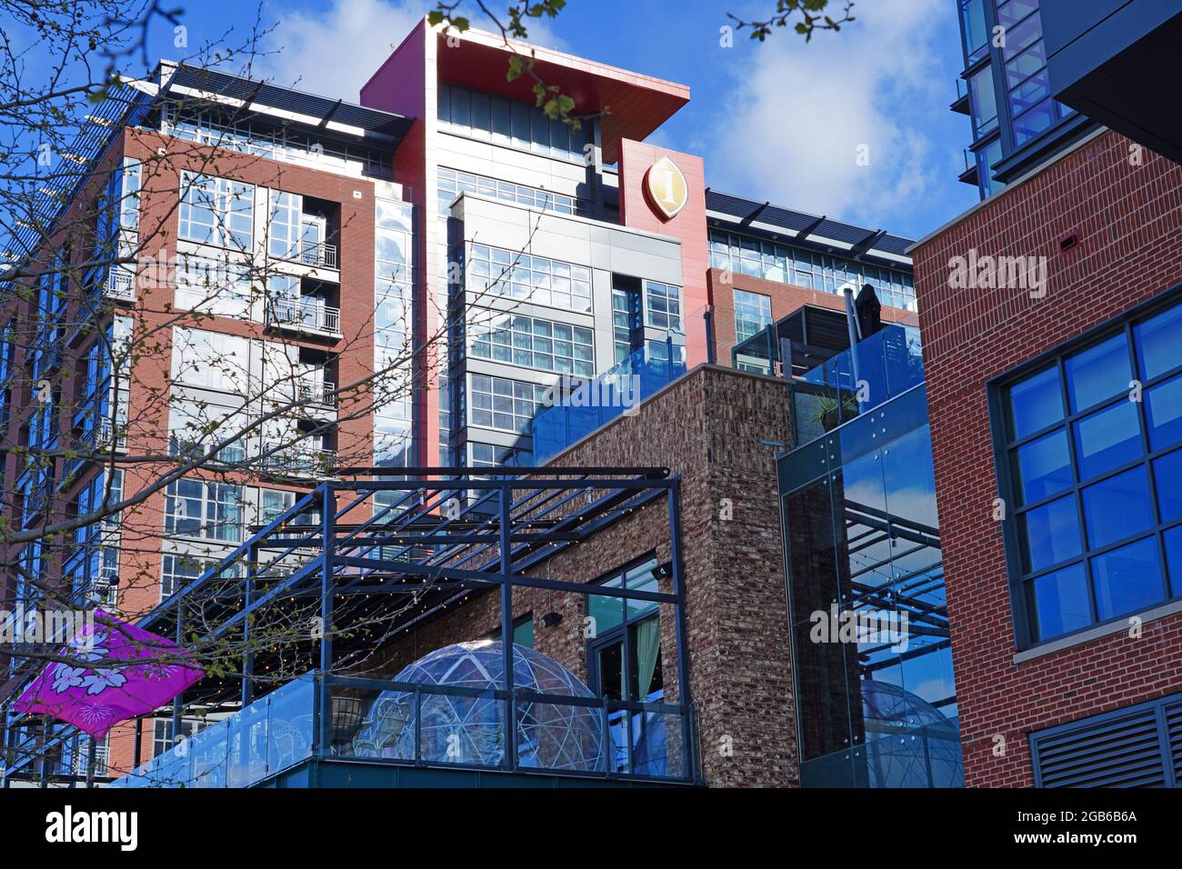 WASHINGTON, DC -2 APR 2021- View of the Wharf neighborhood of ...