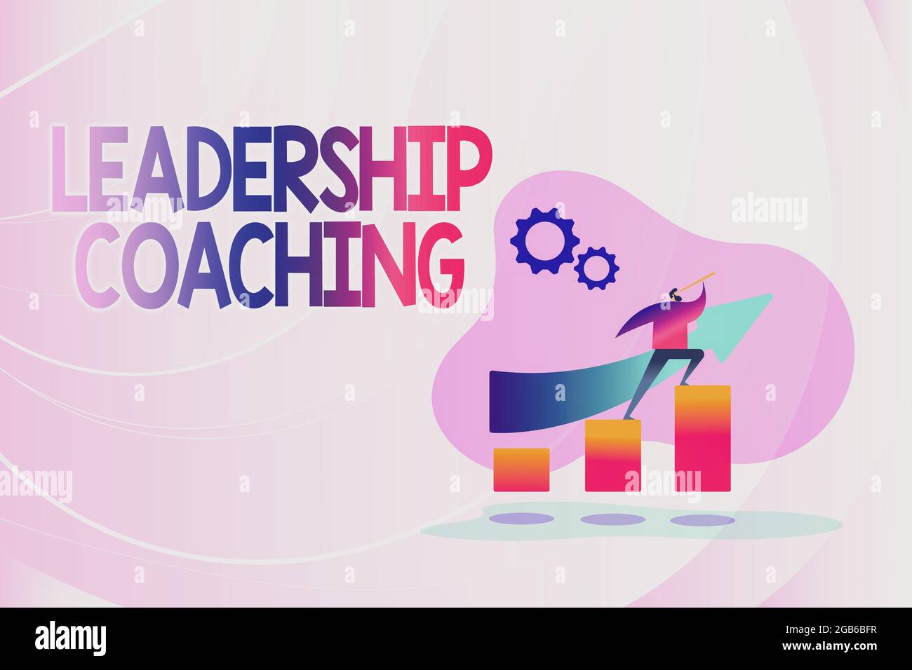 Hand writing sign Leadership Coaching, Business showcase individualized ...
