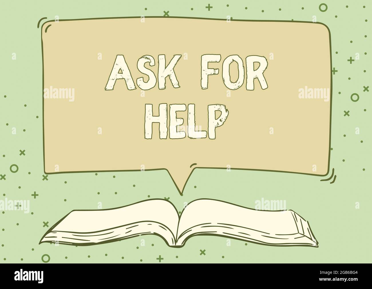 Handwriting text Ask For Help, Business idea put a question or seek an ...