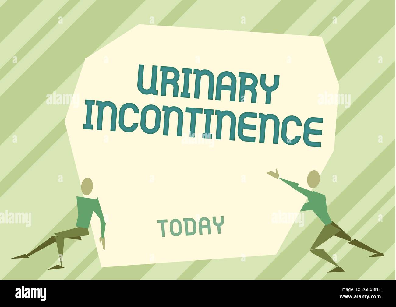 Sign displaying Urinary Incontinence, Business approach uncontrolled ...