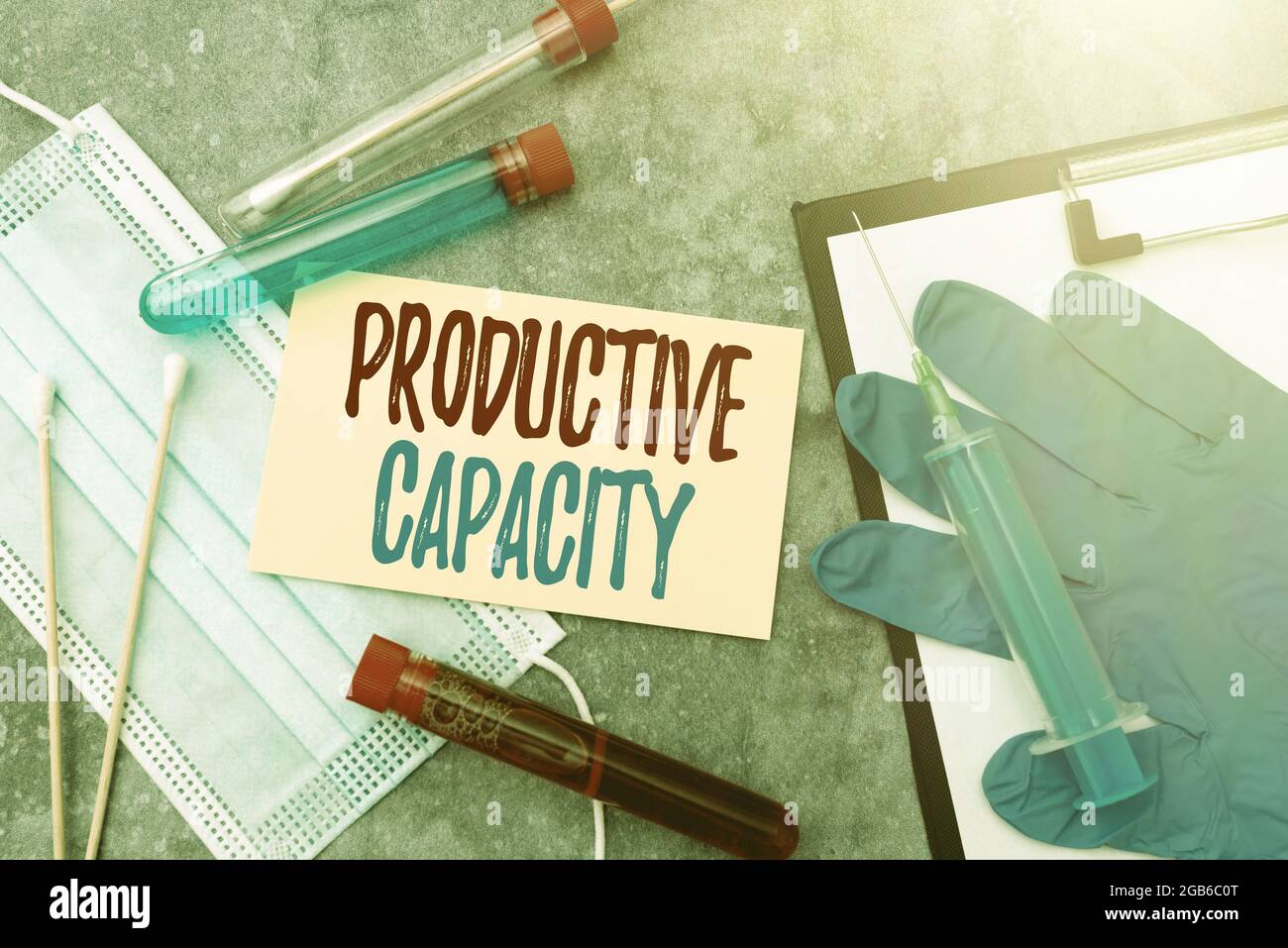 Text showing inspiration Productive Capacity, Concept meaning the ...