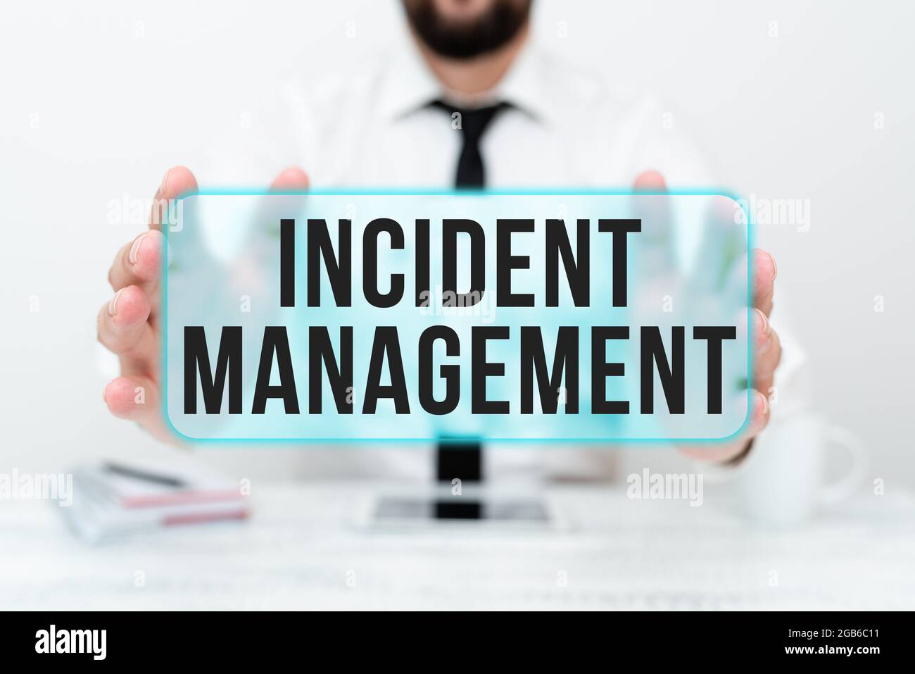 Text sign showing Incident Management, Word Written on Activities of a ...