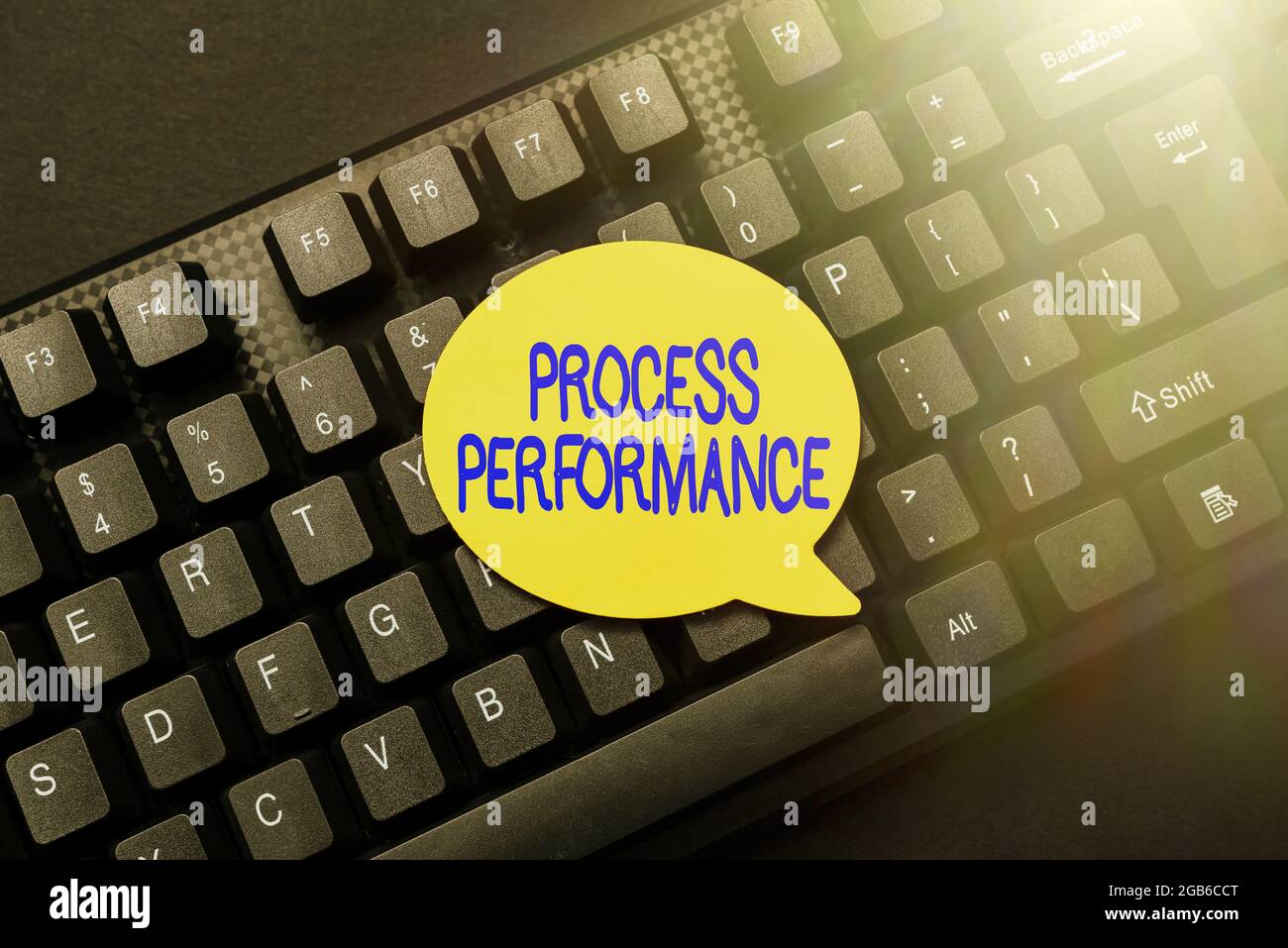 Text showing inspiration Process Performance, Word Written on measure ...