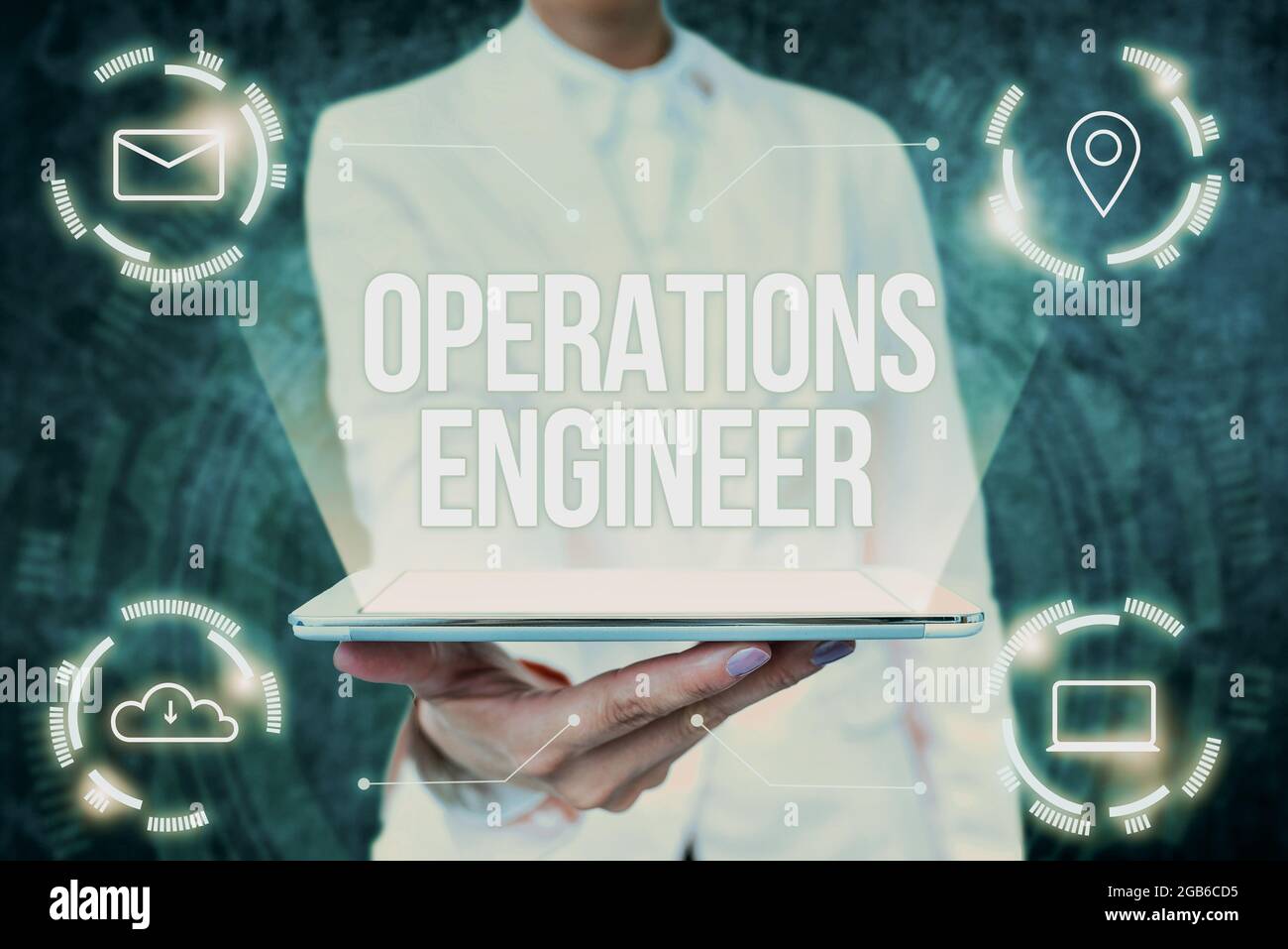 Sign displaying Operations Engineer, Business showcase analyze and ...