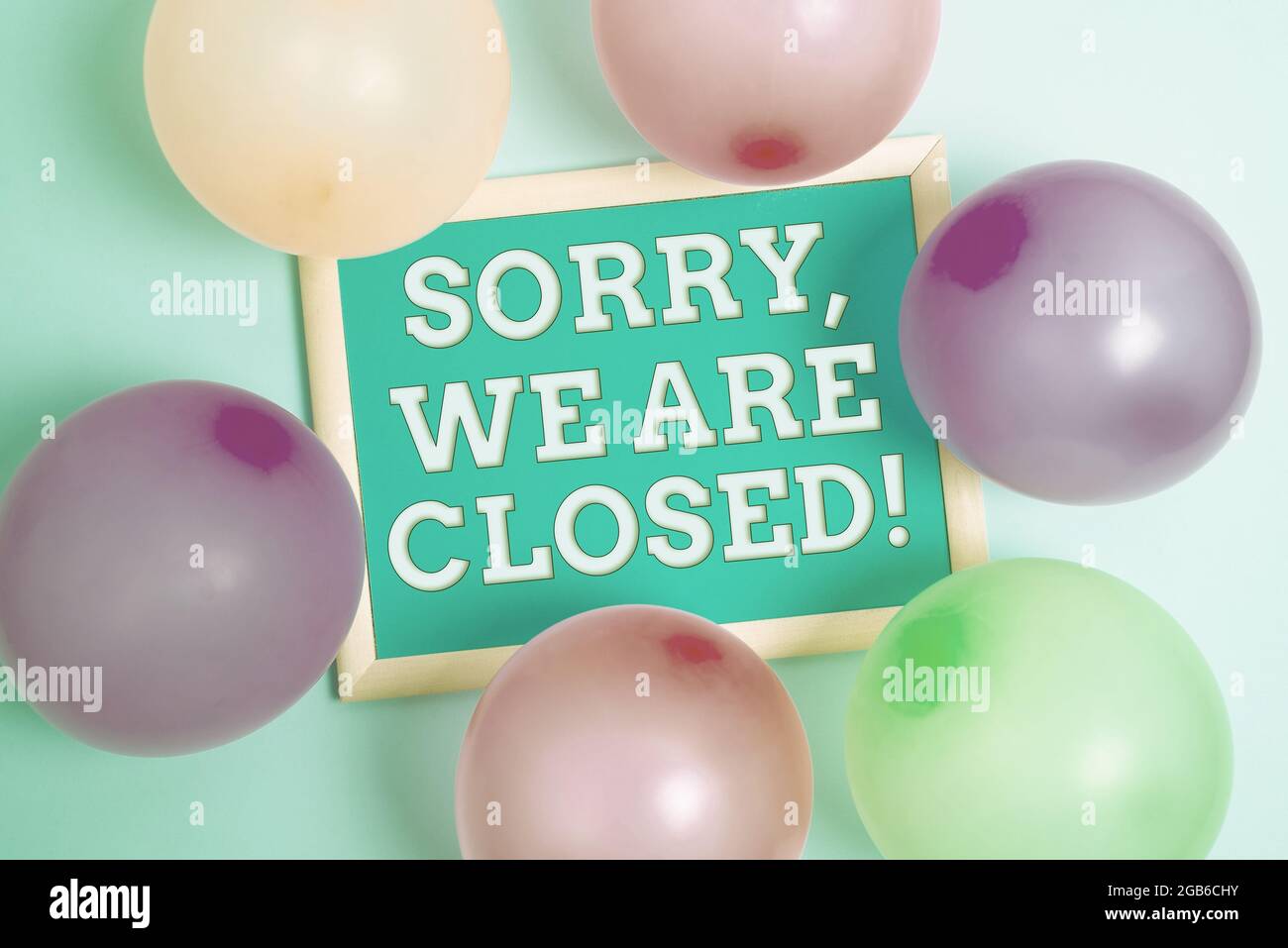 Handwriting text Sorry, We Are Closed, Word Written on apologize for ...