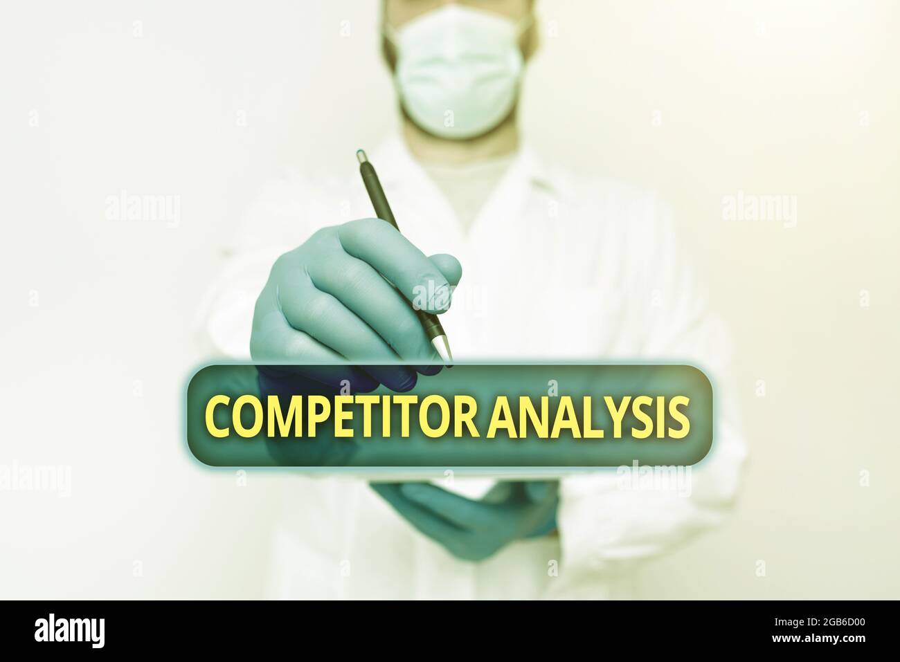 Hand writing sign Competitor Analysis, Business idea assessment of the ...