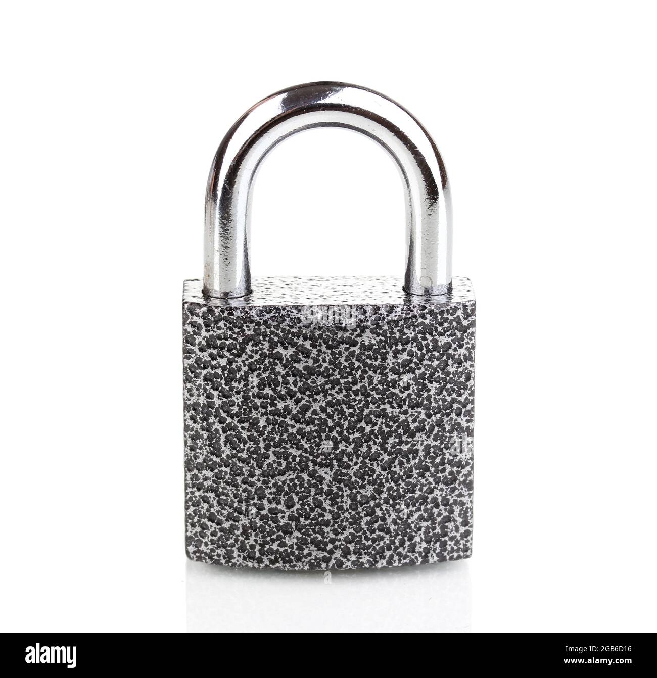 Modern padlock isolated on white Stock Photo - Alamy