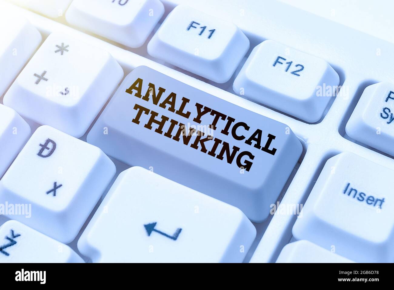 Conceptual display Analytical Thinking, Conceptual photo break down ...