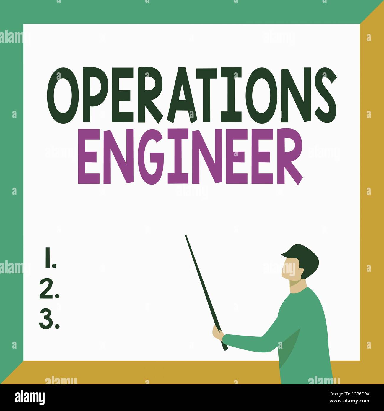 Writing displaying text Operations Engineer, Business overview analyze ...