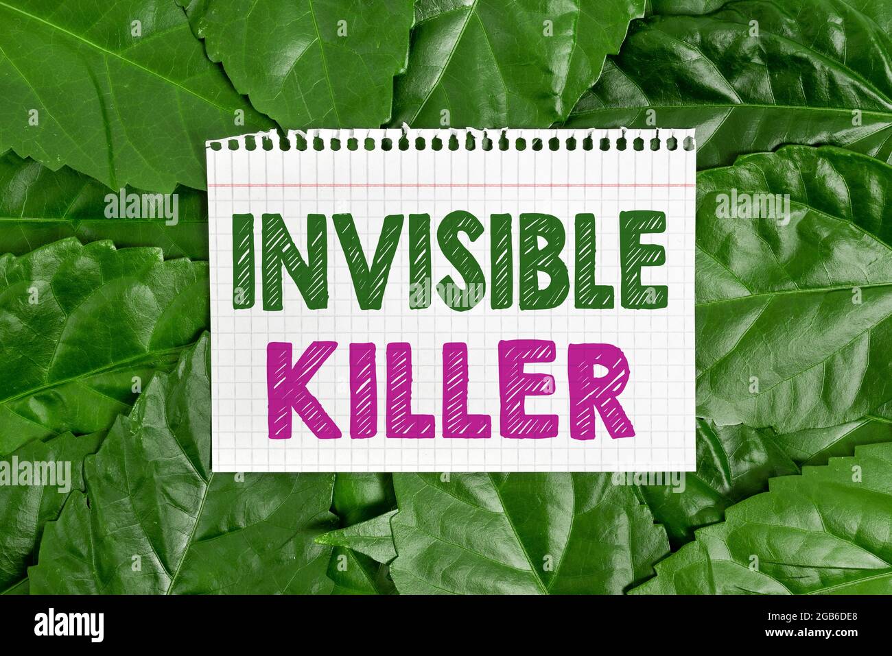 Text sign showing Invisible Killer, Internet Concept presence into the ...