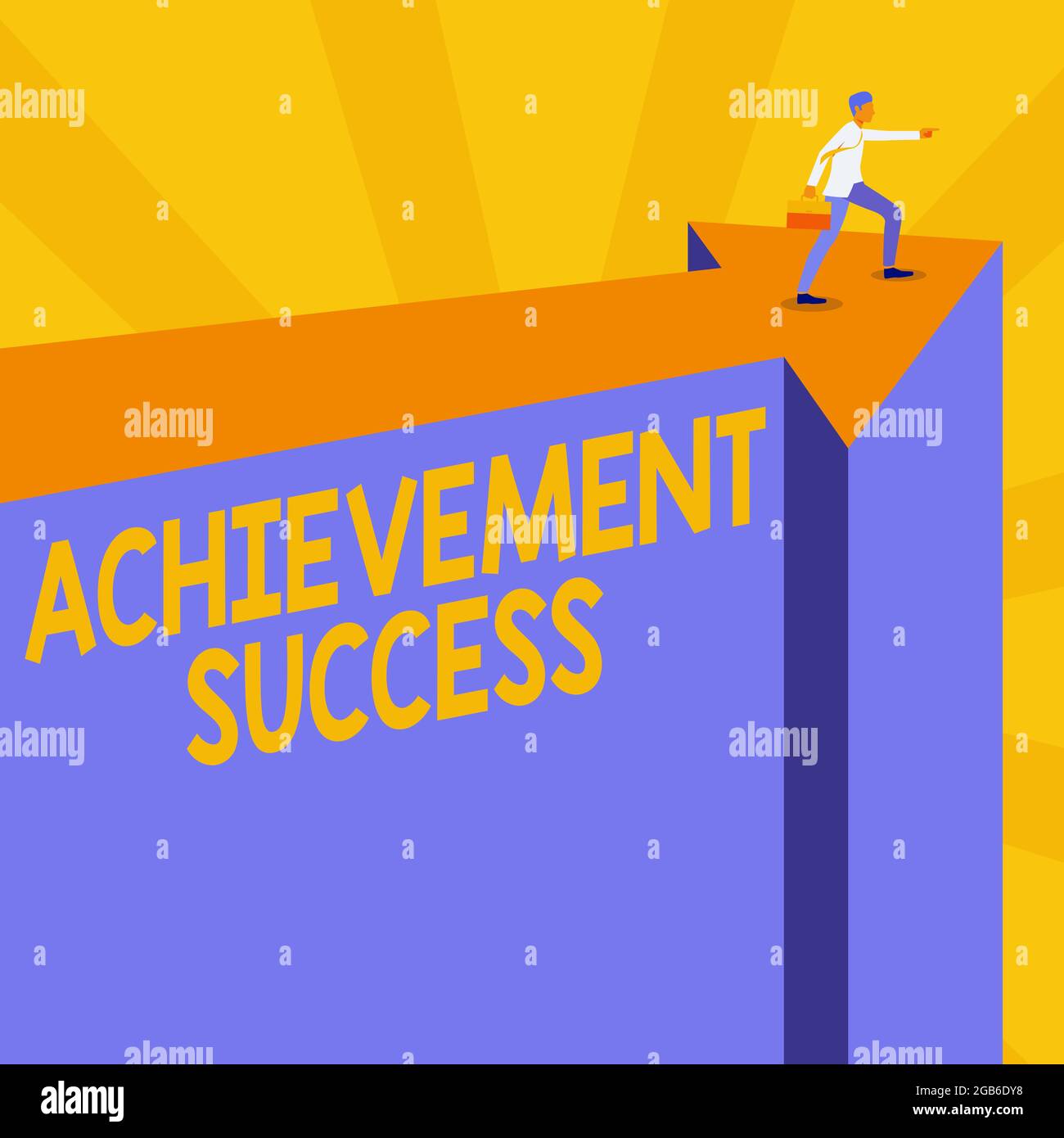 Sign displaying Achievement Success, Concept meaning status of having ...