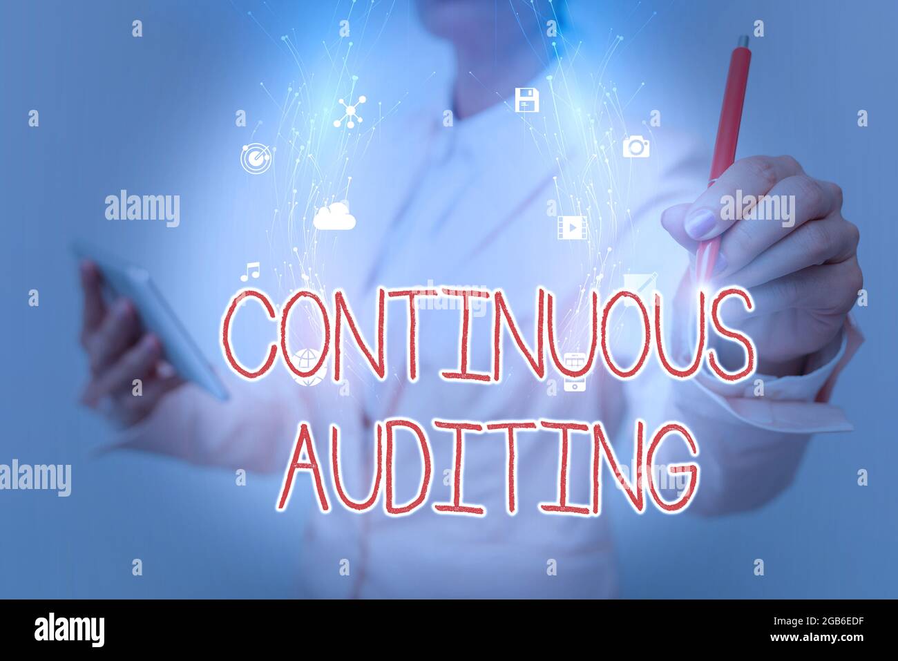 Hand writing sign Continuous Auditing, Conceptual photo Internal ...