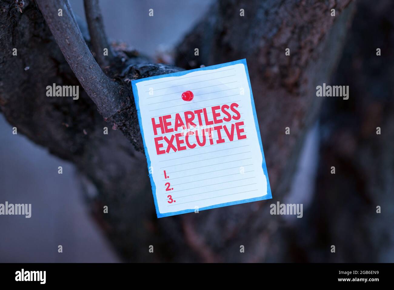 Hand writing sign Heartless Executive, Conceptual photo workmate ...