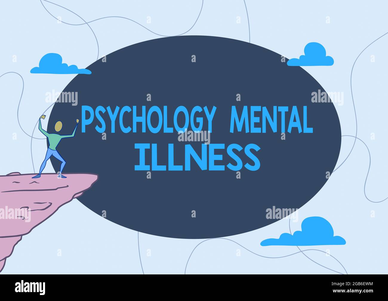 Conceptual caption Psychology Mental Illness, Word for a behavioral ...