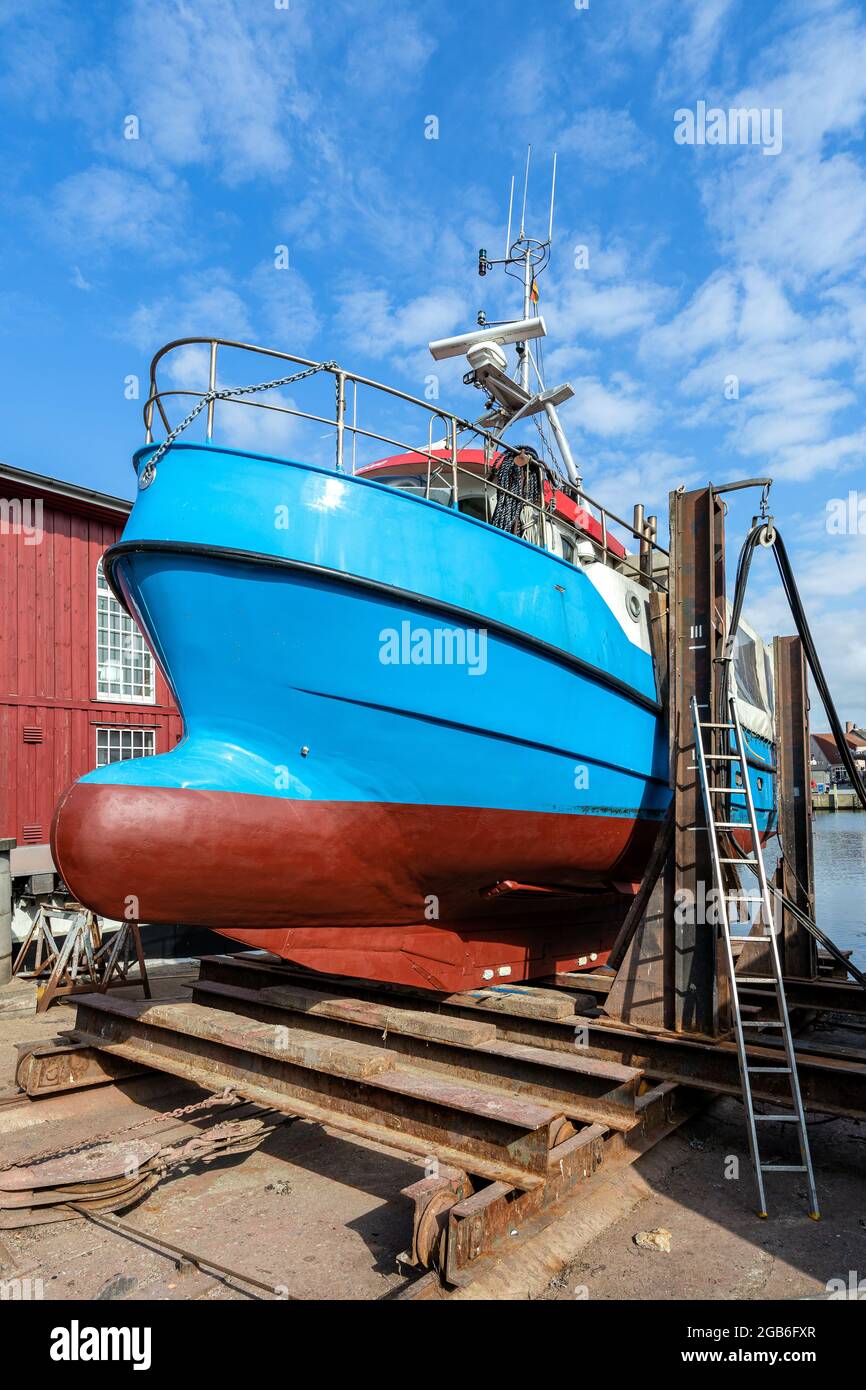 Fishing vessel in dry dock hi-res stock photography and images - Alamy