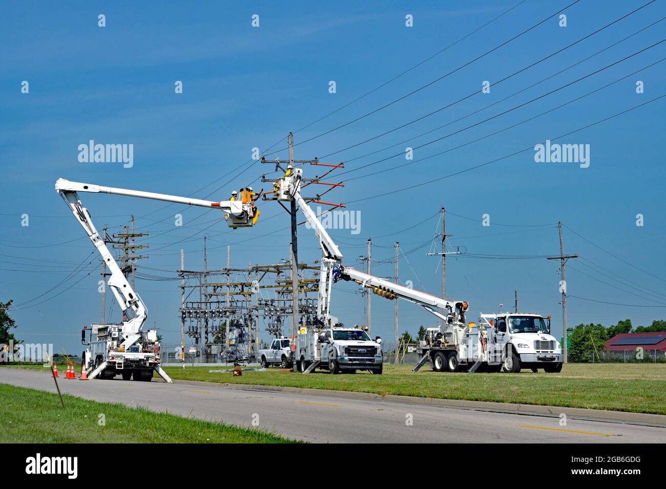 As part of improving the infrastructure of the local electrical grid a ...