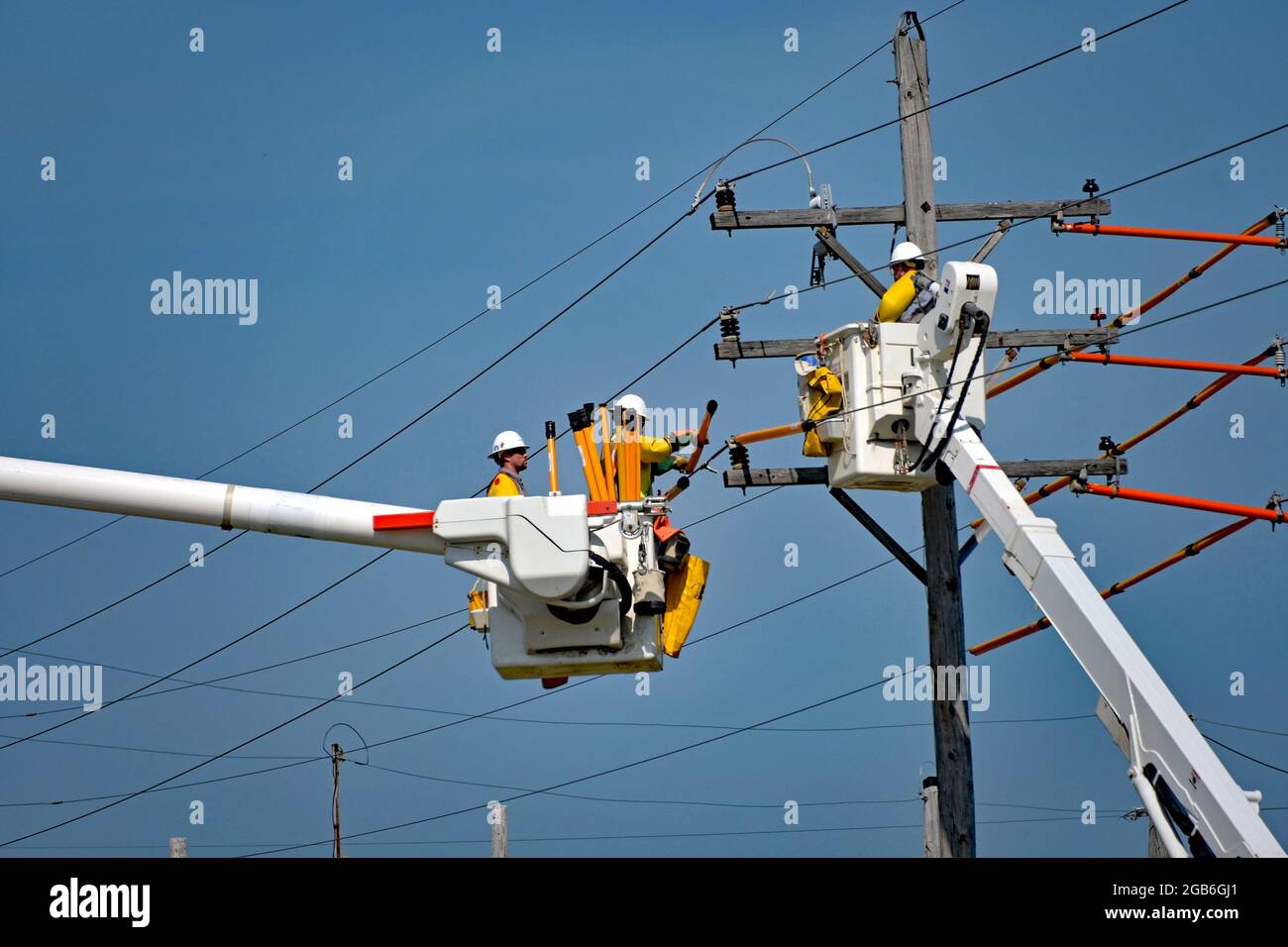 As part of improving the infrastructure of the local electrical grid a ...