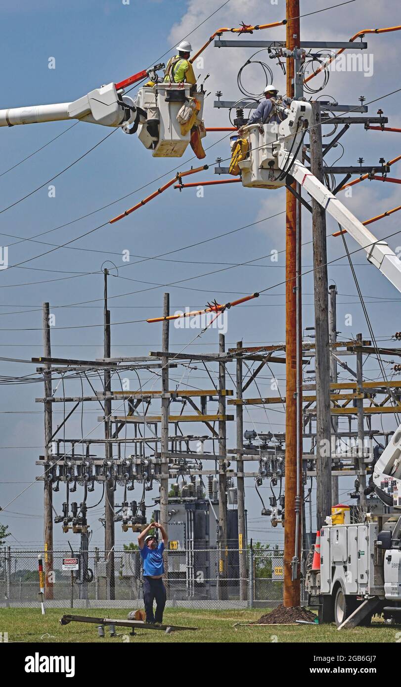 As part of improving the infrastructure of the local electrical grid a ...