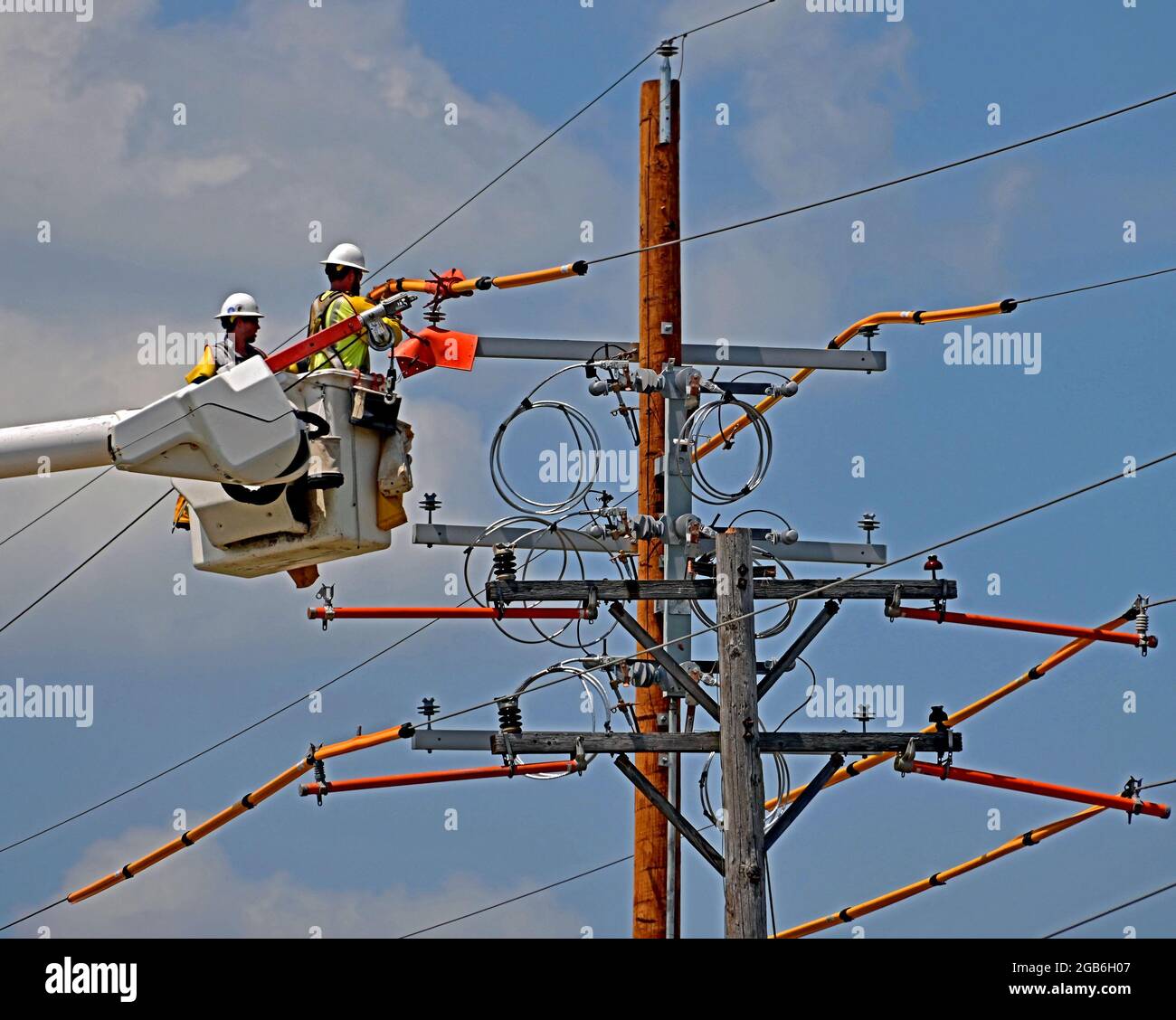 As part of improving the infrastructure of the local electrical grid a ...