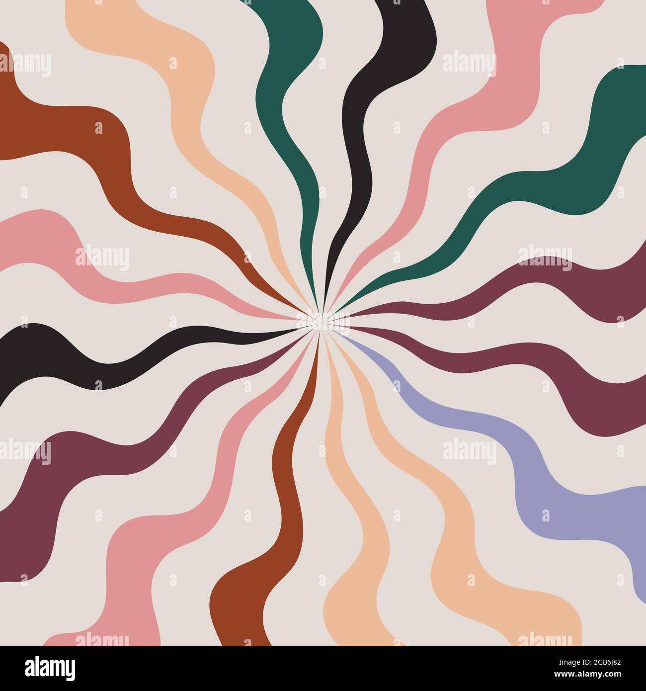 Abstract psychedelic groovy background. Vector illustration Stock ...