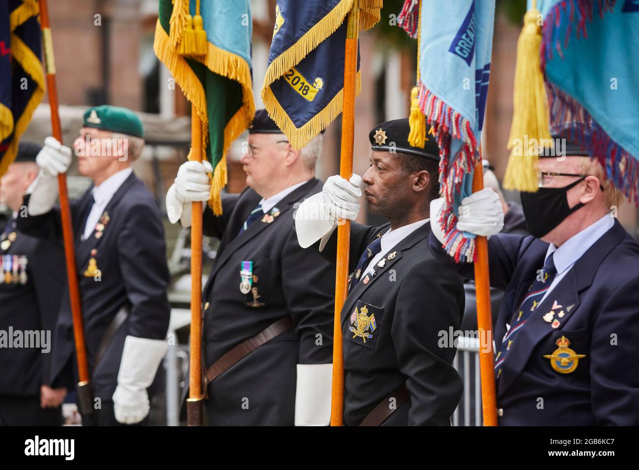 Veteran standard bearers Stock Photo - Alamy