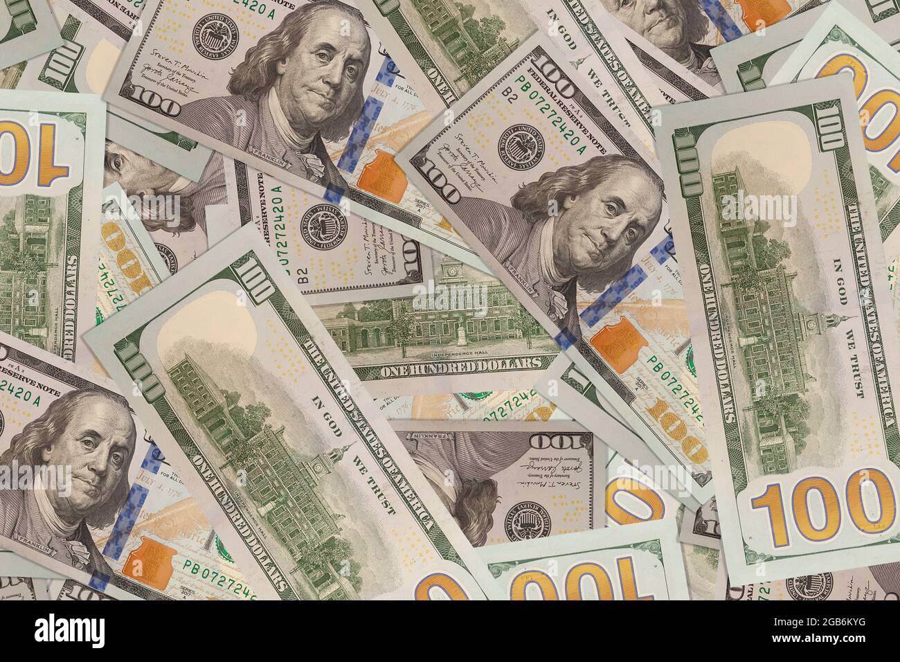 Texture US dollars. Background of one hundred dollar bills Stock Photo ...