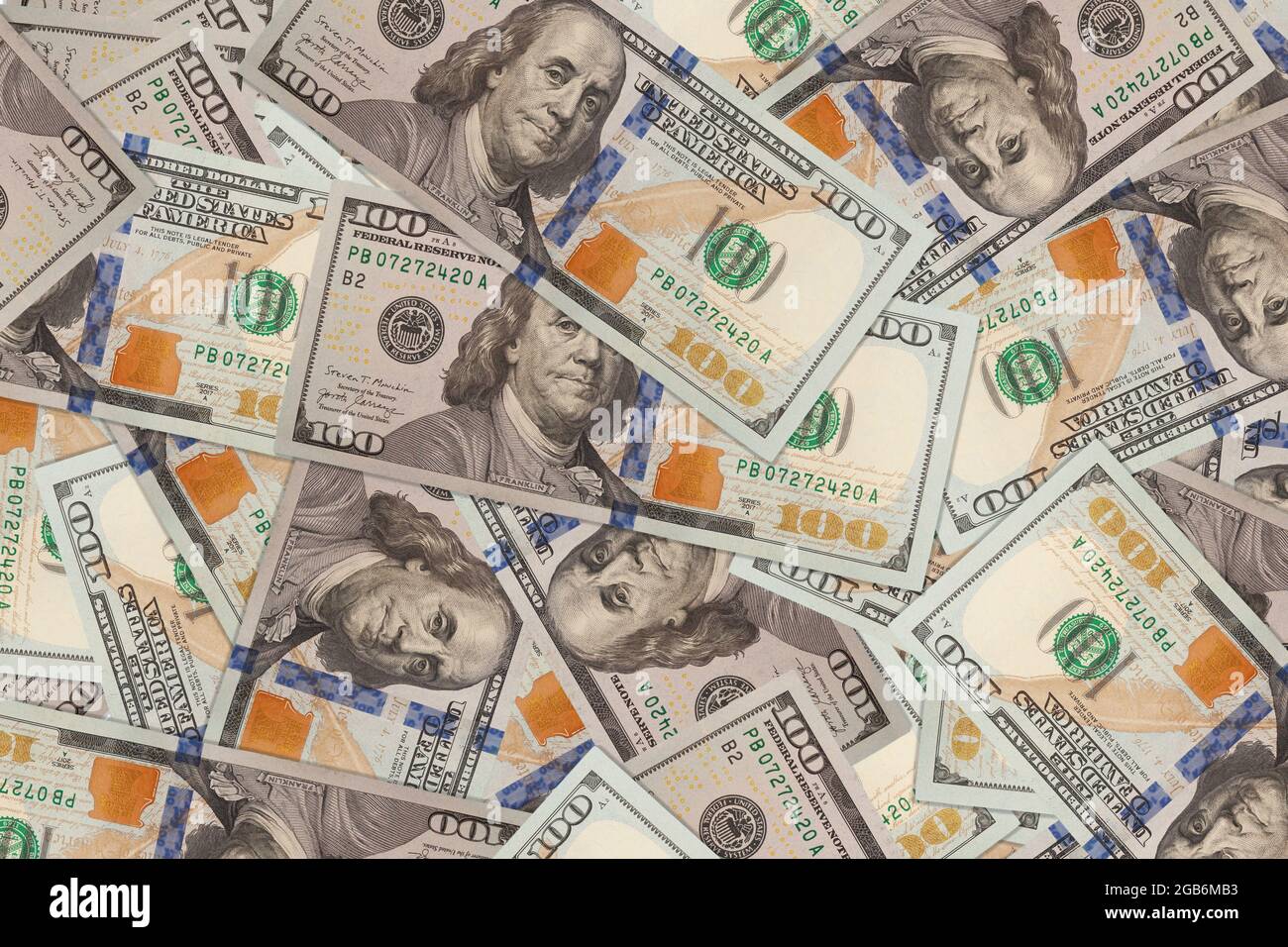 Texture US dollars. Background of one hundred dollar bills Stock Photo ...