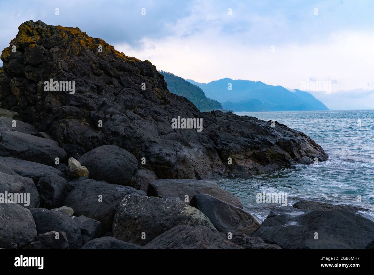 Black Sea coast in Sarpi village, Adjara, Georgia Stock Photo - Alamy