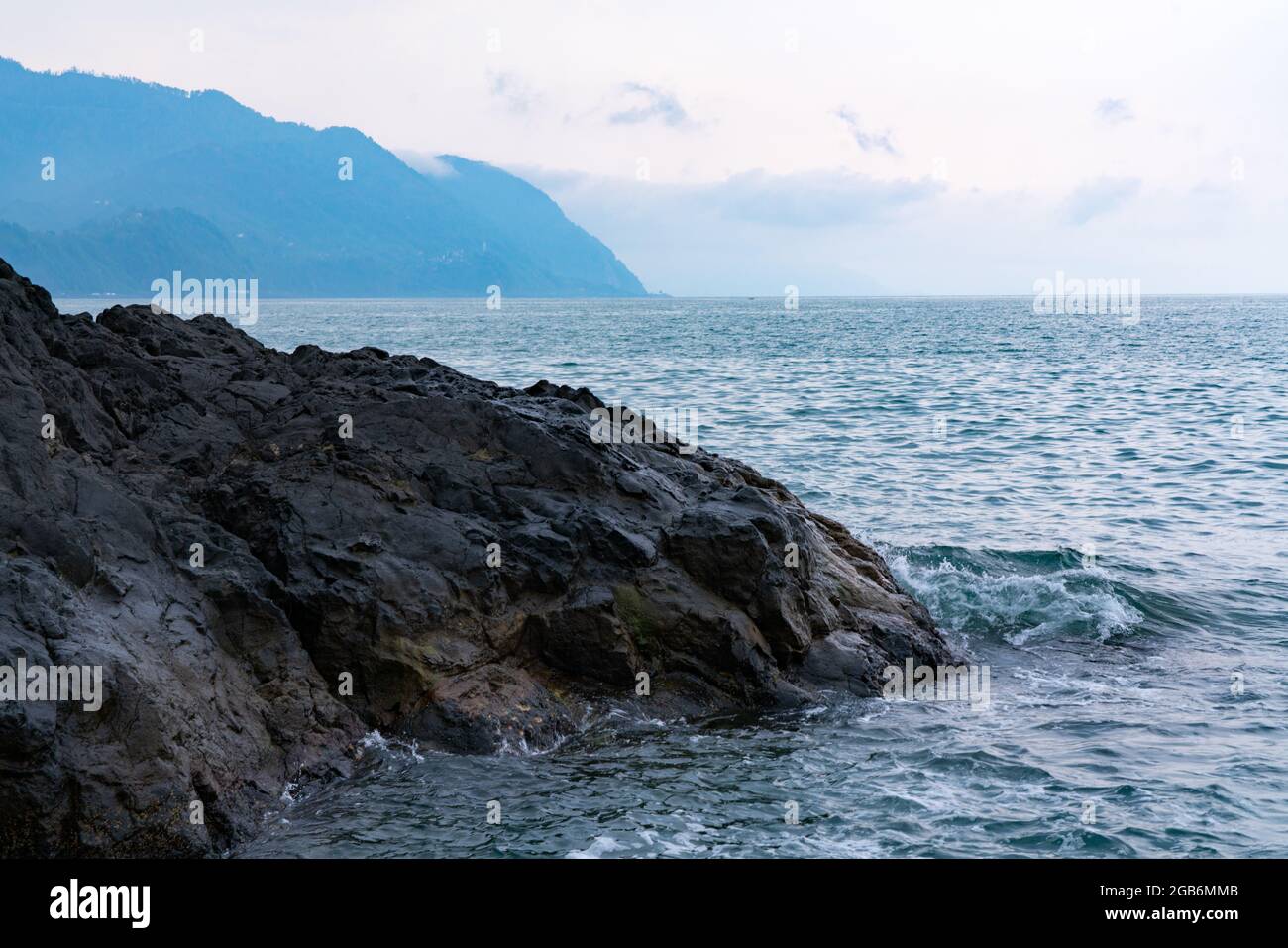 Black Sea coast in Sarpi village, Adjara, Georgia Stock Photo - Alamy