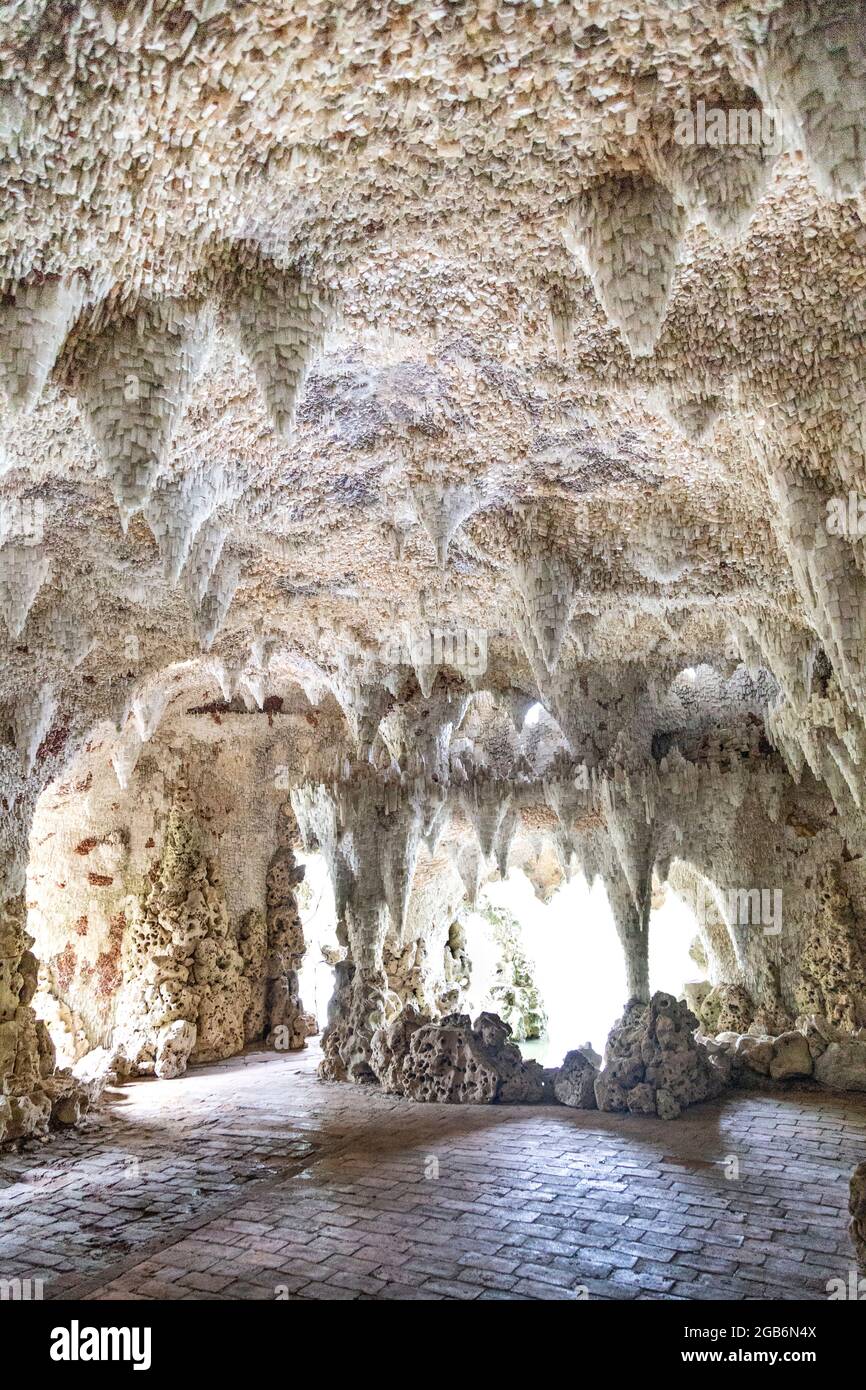 Crystal Grotto in Painshill Park, Surrey, UK Stock Photo - Alamy